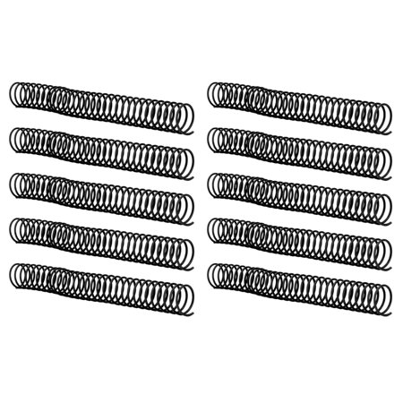 Sheet Binding Comb, 10Pcs Spiral Binding Coil For Paper Black | Walmart ...