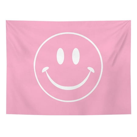 Lepai Pink Smiley Face Tapestry Cute Aesthetic Preppy Room Decor Teen ...