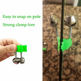 10pcs Plastic Clip Double Rod Bite Alarm Fishing Bells Ring Green ...