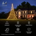 Fairybell Outdoor LED Christmas Tree Yard Decoration, 20FT 1200 LEDs ...