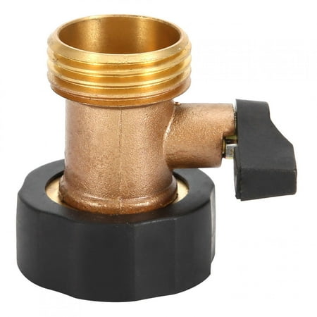Valve Connector, Brass Straight Single Pass Ball Valve Hose Connector ...
