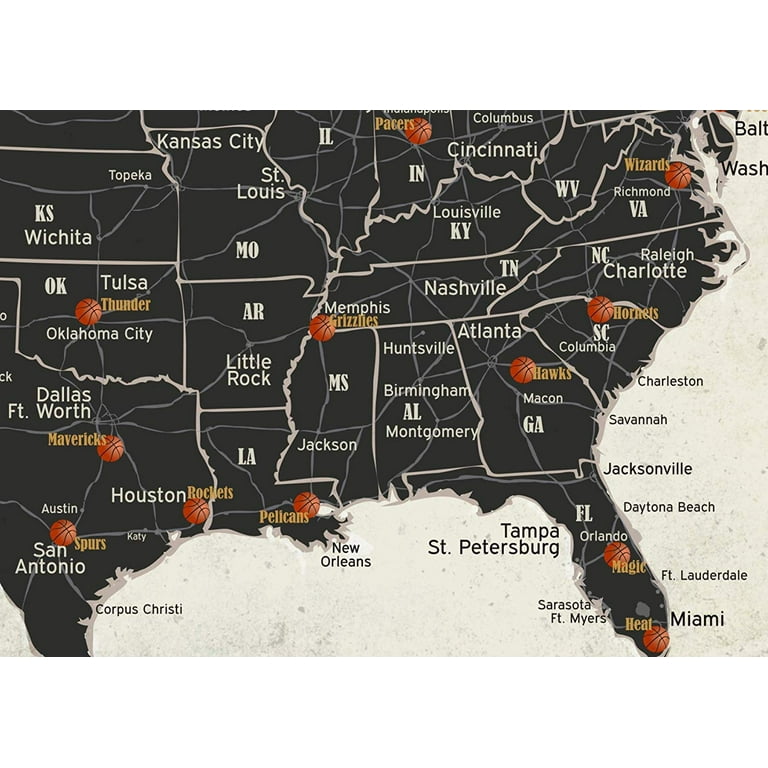Nba Teams Map
