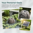Realistic Granite Rock Solar Bird Bath Fountain, Solar-Powered Bird ...