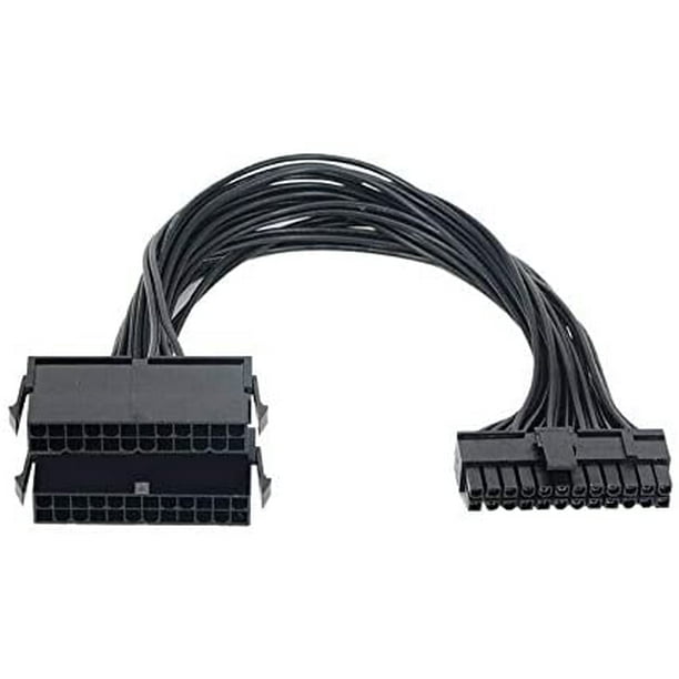 YOVECATHOU 24 Pin 20+4 Dual Multiple PSU Power Supply Cable Splitter ...