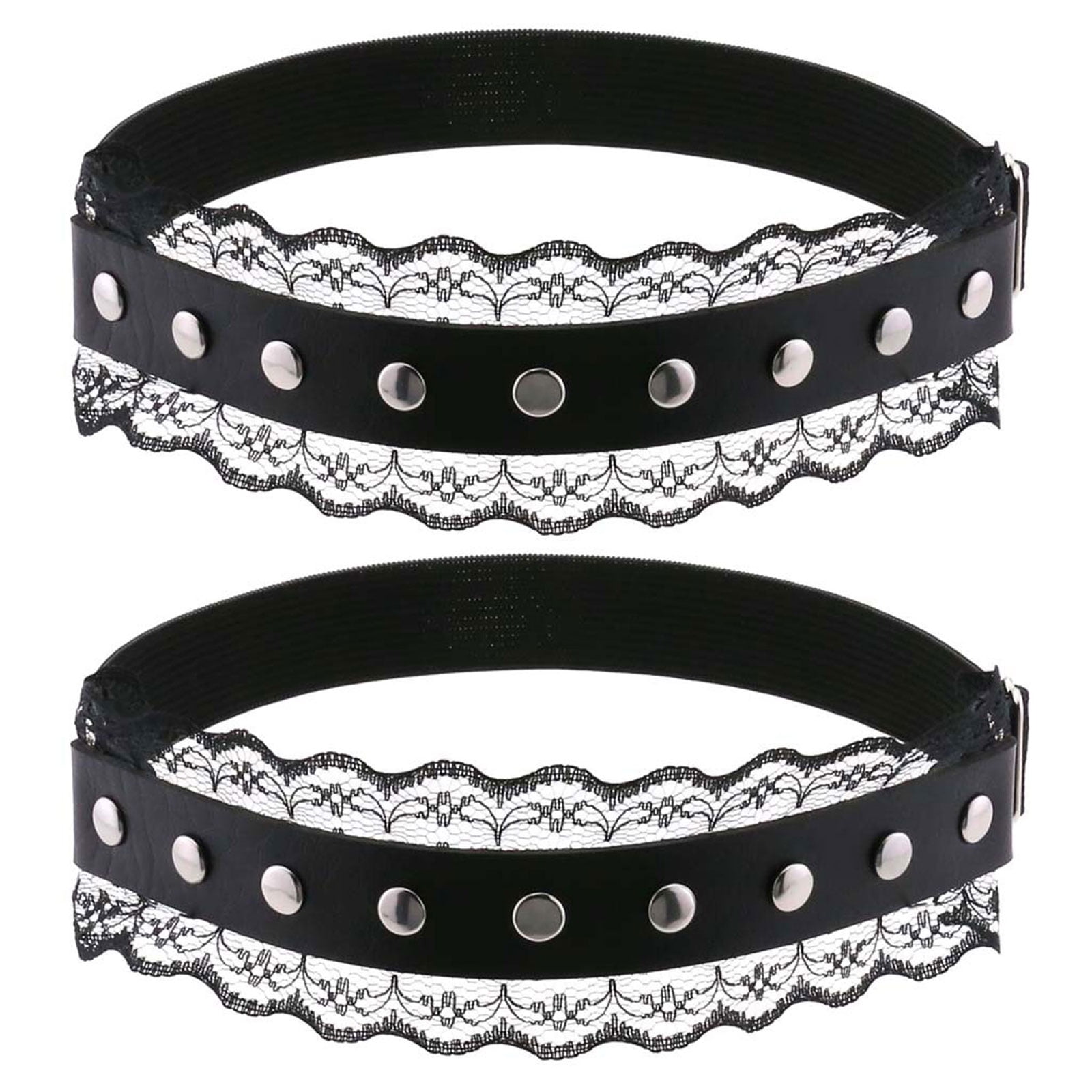 Adjustable Lace Heart-Shaped Thigh Garter, Elastic Leg Garters for ...