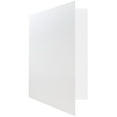 JAM Paper Cardstock Two, Pocket Presentation Folder, 9 x 12, White ...