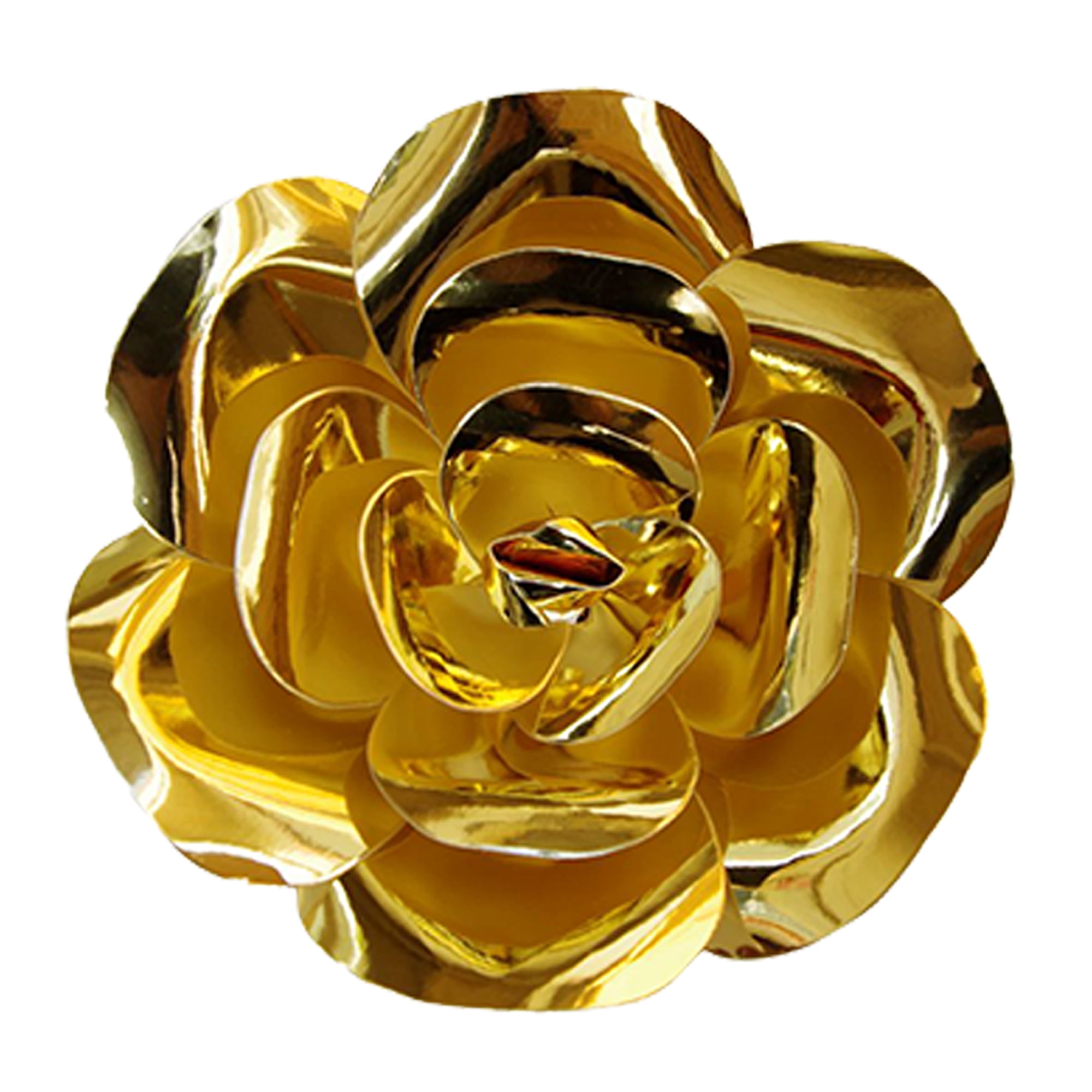 Mega Crafts - 16'' Handmade Paper Flower in Metallic Gold | For Home ...