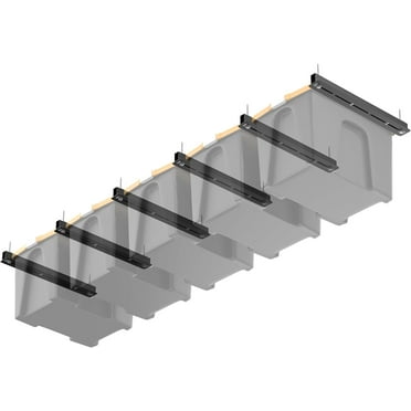 TUFFIOM 3x6ft Overhead Garage Storage Rack, 22''-40" Height Adjustable ...