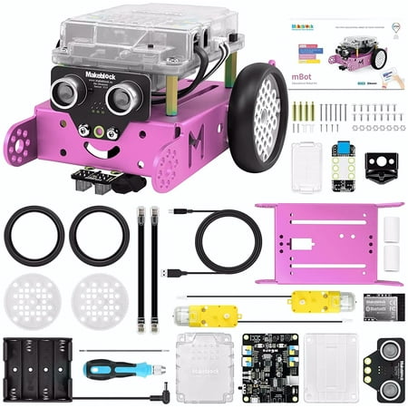 mBot Pink Robot Kit, Robot Toys for Girls, Robotics Kit with Arduino ...