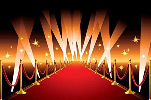 MOHome 7x5ft Celebrity Hollywood Gold Star Vip Red Carpet Scene ...