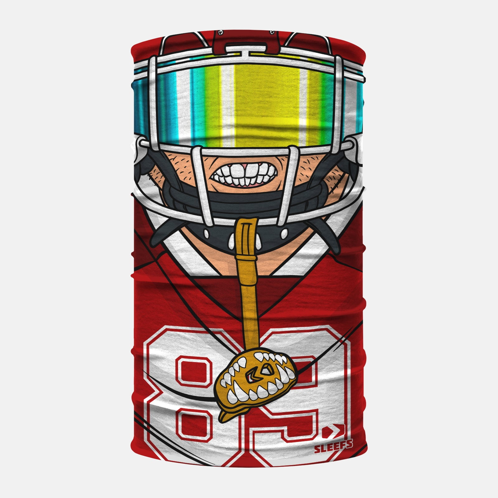 Football Player Red Maroon Neck Gaiter - Walmart.com