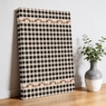 Country Black Buffalo Plaid Canvas Wall Art for Living Room, Retro Star ...