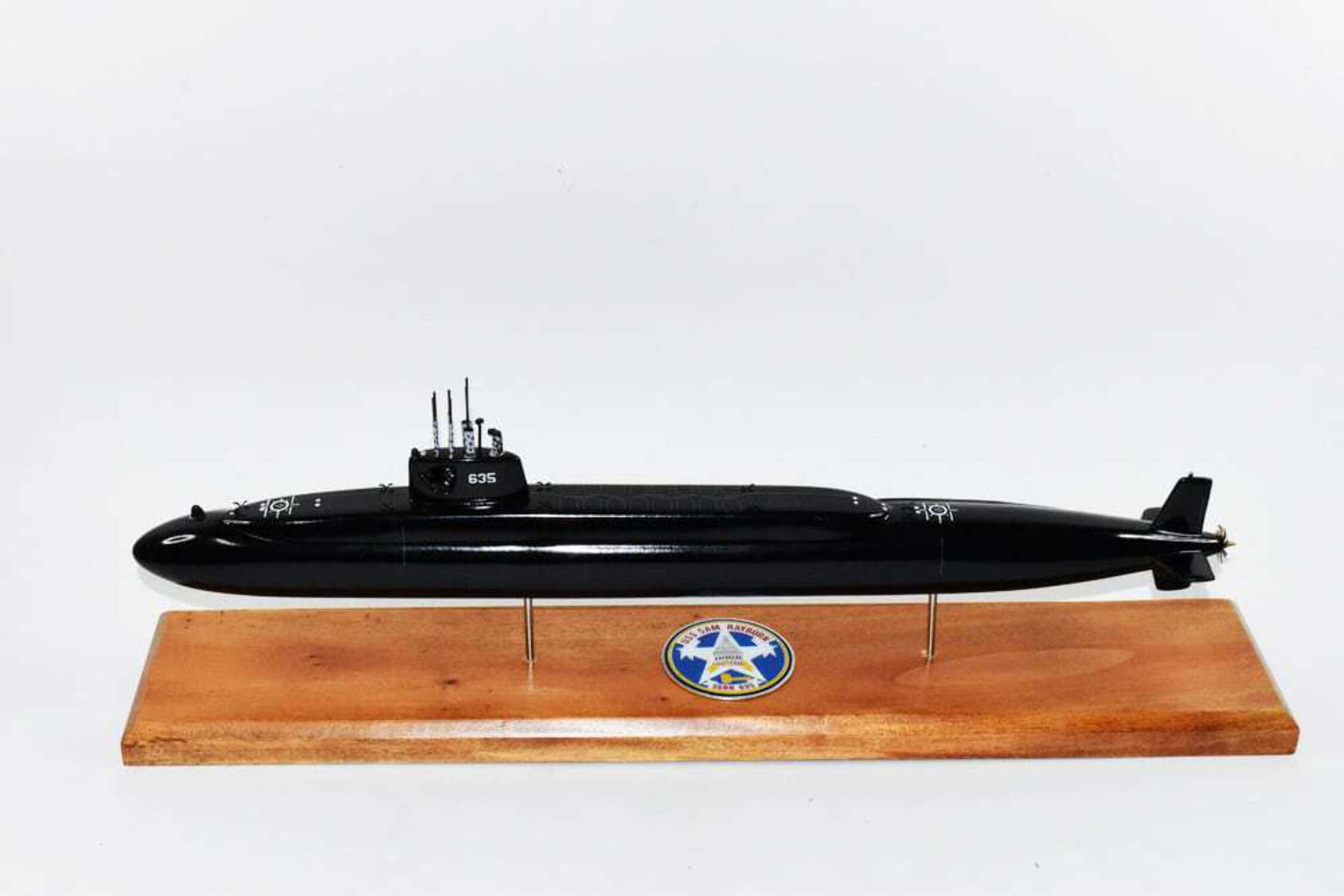 USS Sam Rayburn SSBN-635 Submarine Model,Navy,Scale Model,Mahogany,20 ...