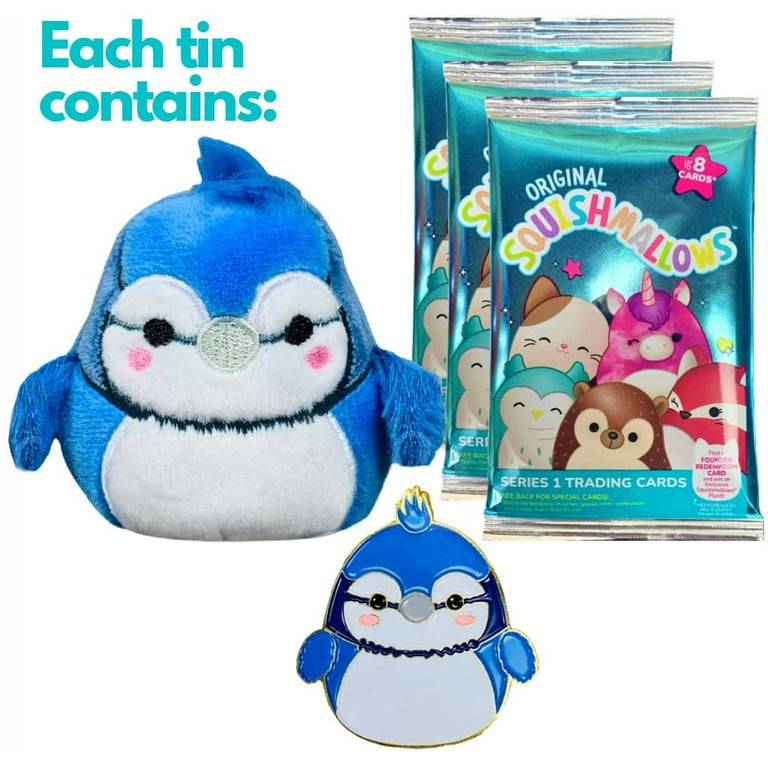 Squishmallows Official Kellytoy Collector's Tin Set with Squishmallows Official Kellytoy Collector's Tin Set with