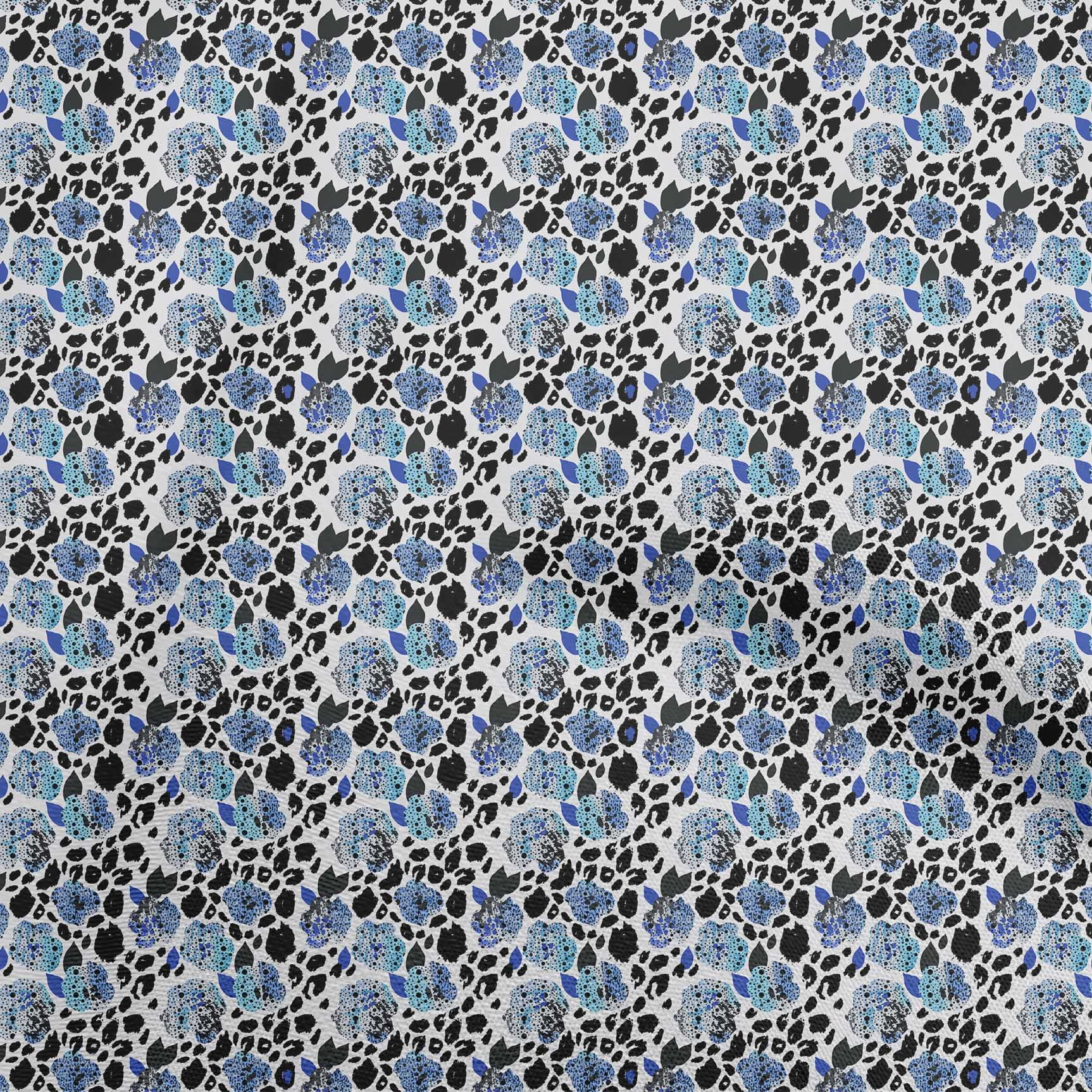 oneOone Cotton Cambric Medium Blue2 Fabric Texture Sewing Material ...