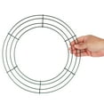 Factory Direct Craft Green Wire Wreath Ring Frames, 12-Inch, Set of 10 ...