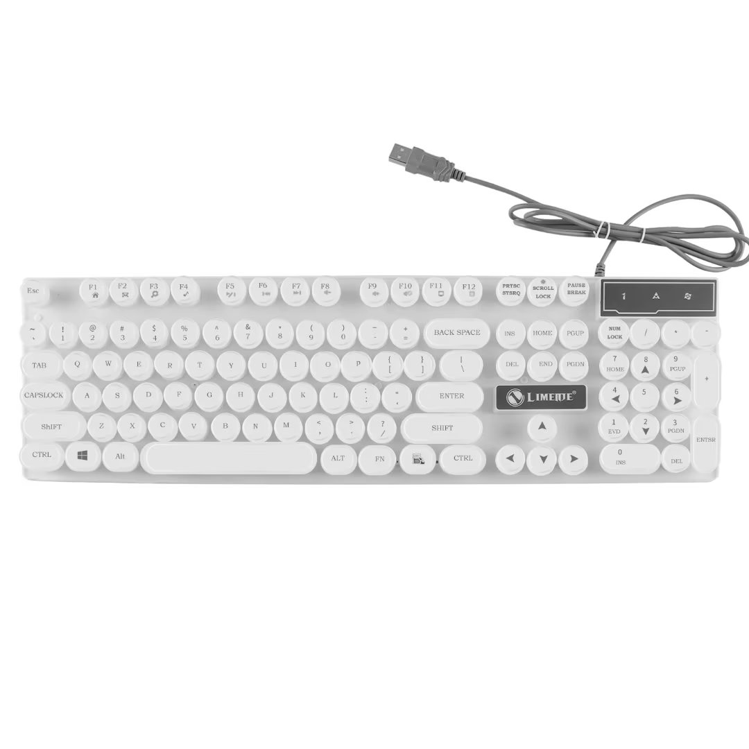 SHARE SUNSHINE Wired Keypad 104 Keys Luminous Mechanical Sense Computer ...