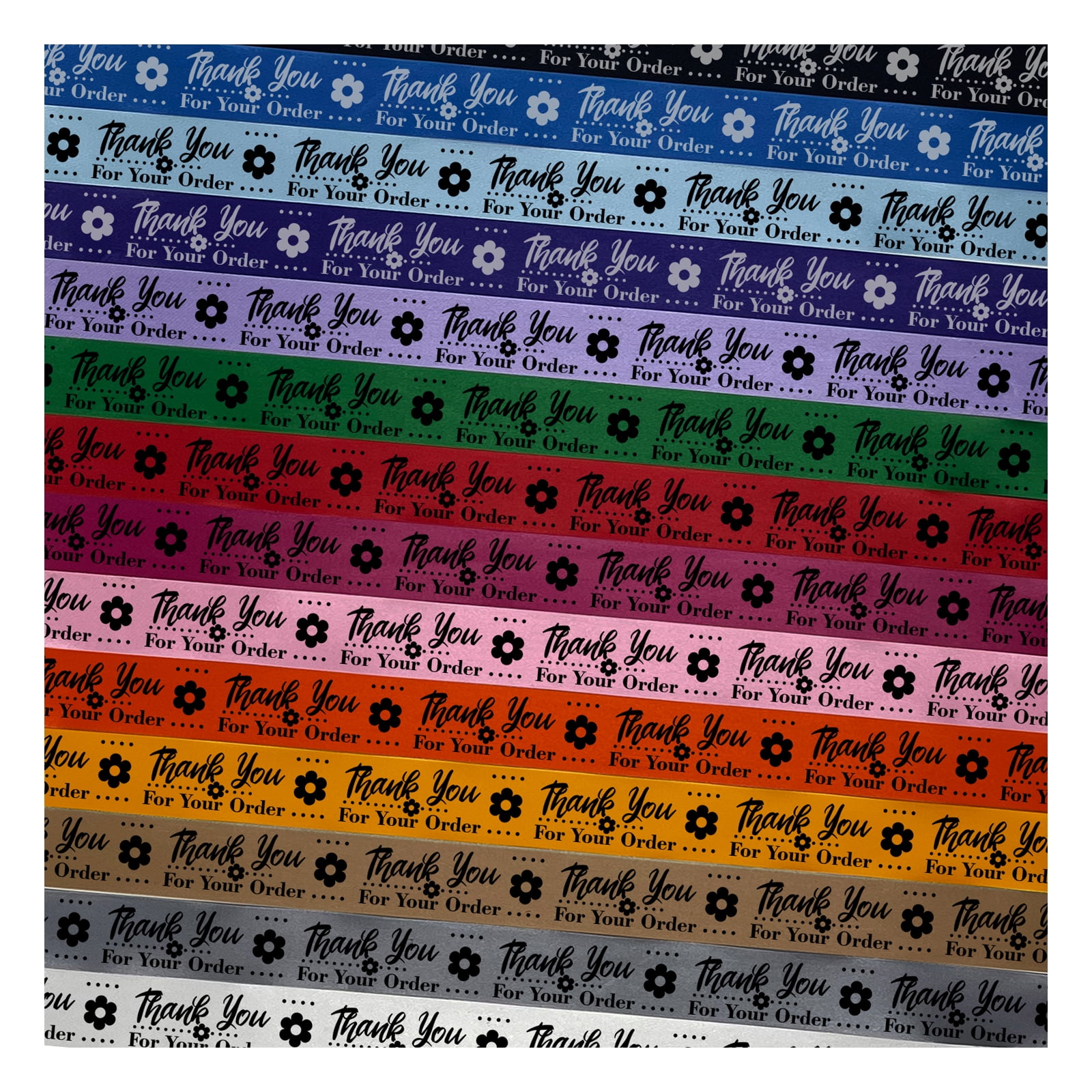 Thank You For Your Order Formal Satin Ribbon for Gift Wrapping Bows ...