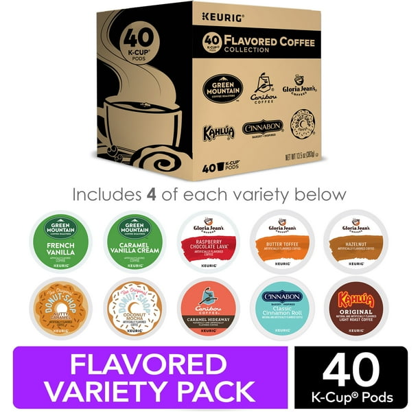 Keurig Flavored Coffee Collection Single-Serve K-Cup Pods Variety Pack ...