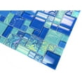 Bahamas Light Blue Mix Glass Tile Pool Tile and Wall Tile and Deco 12in ...