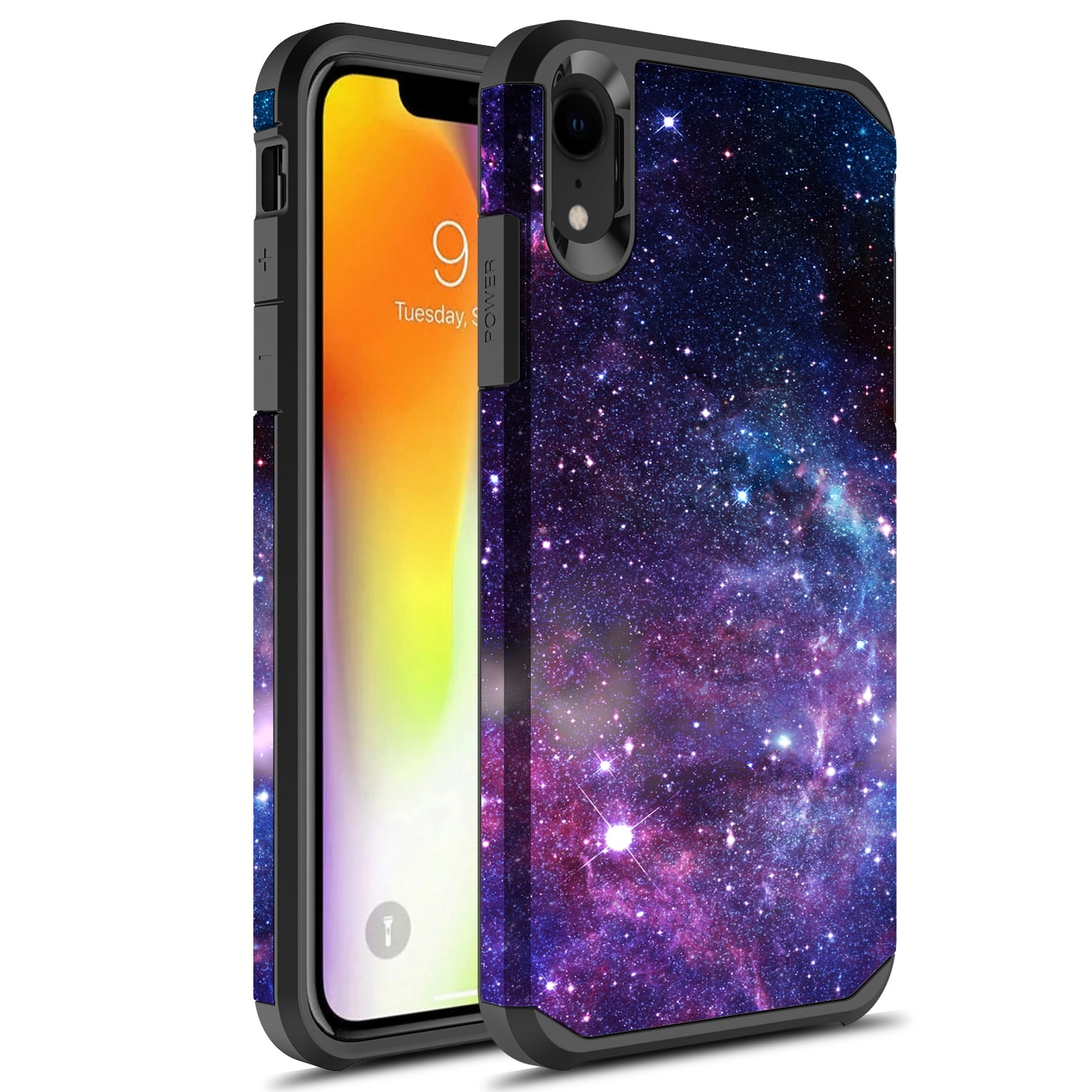 iPhone XR Case, Rosebono Slim Hybrid Dual Layer Graphic Fashion ...