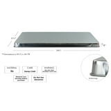 Calypso Basics Stainless Steel Rectangular Stovetop Burner Cover Set of ...