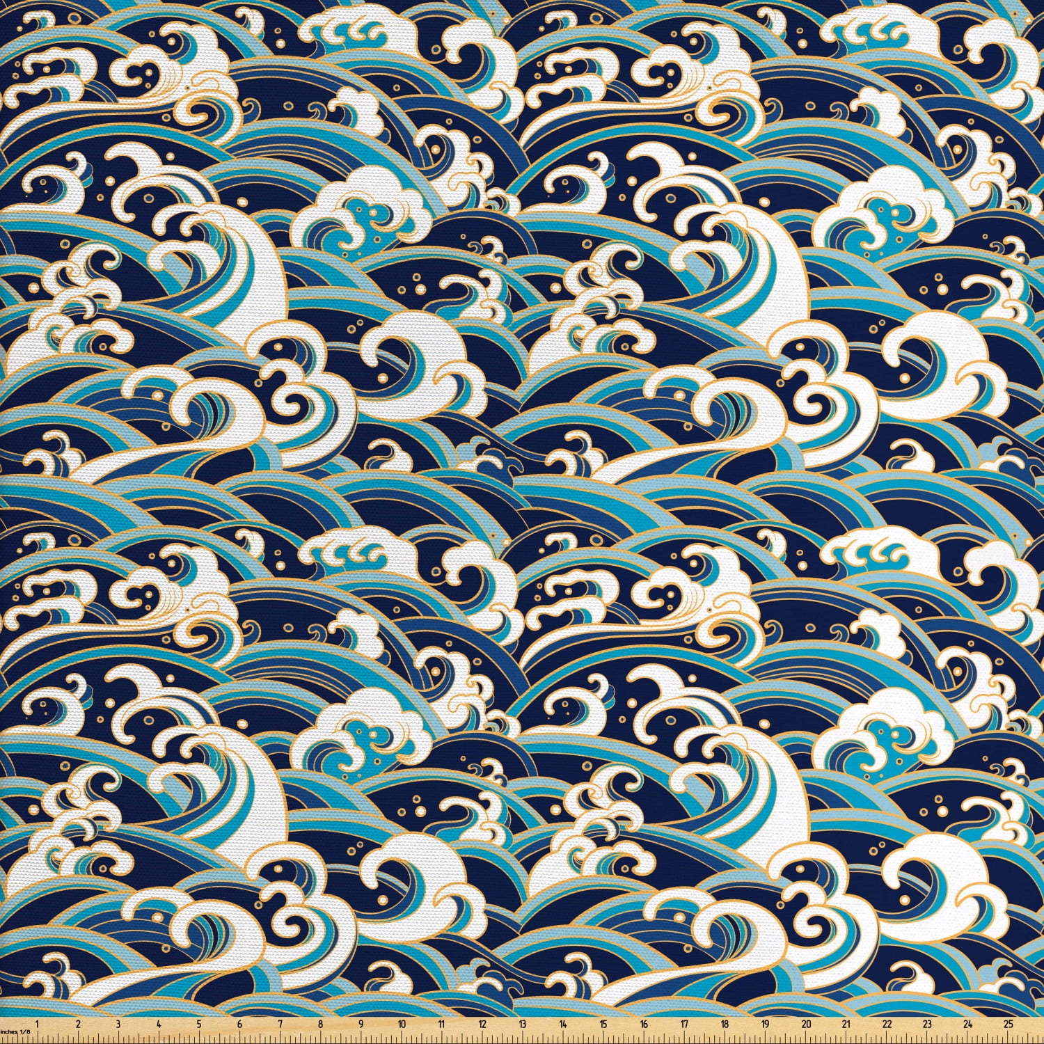 Nautical Fabric by the Yard Upholstery, Traditional Oriental Style ...