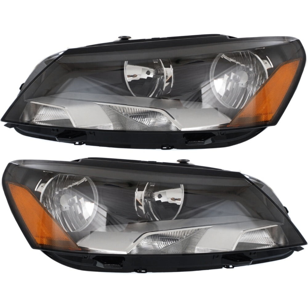 Headlight For Volkswagen 2012-2015 Passat Sedan Pair Driver and ...