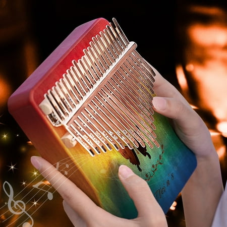 nipocaio Thumb Harp Carlinba Five Finger Harp 17 Tone Beginner Finger ...