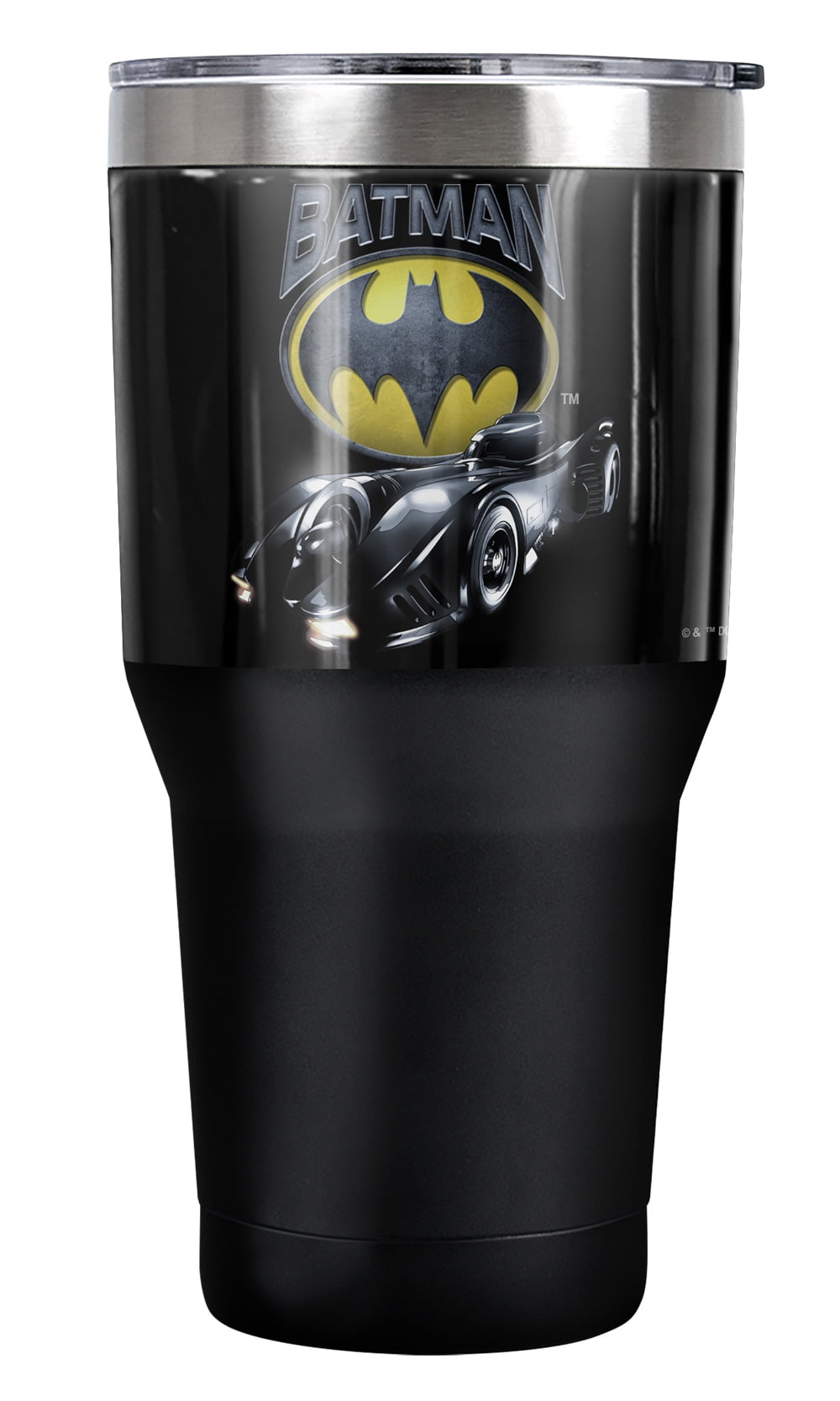 The Flash Official Batman Batmobile 30 oz Travel Tumbler, Stainless ...