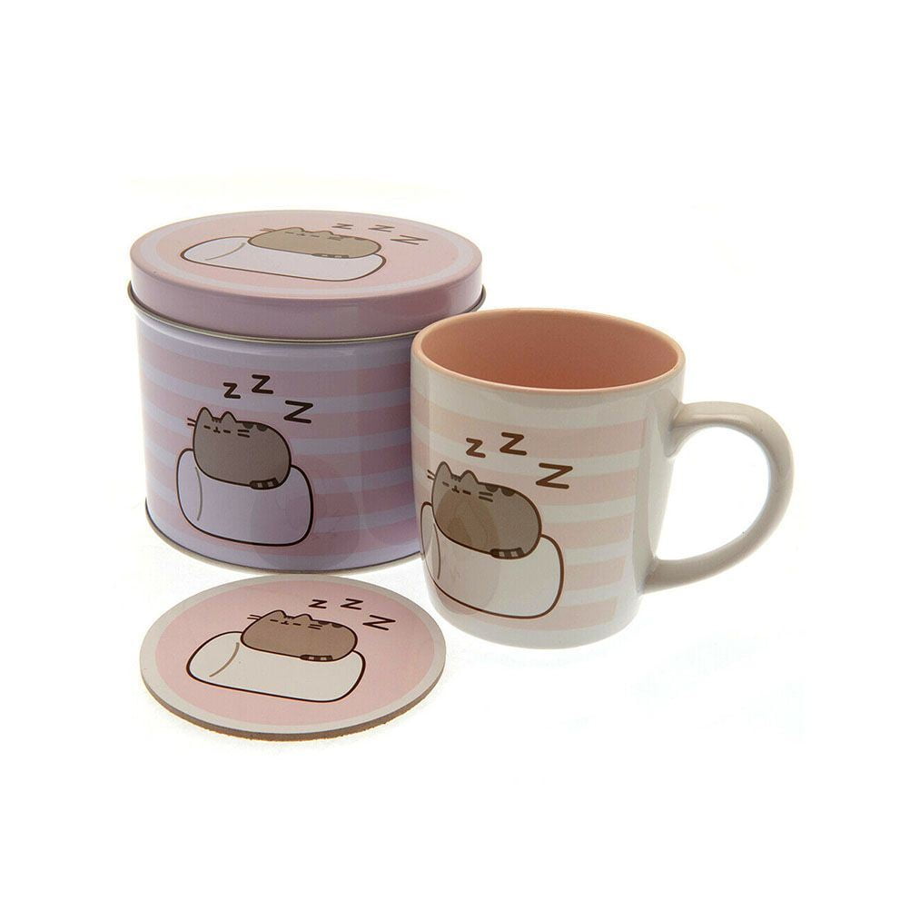 Pusheen Mug and Coaster Set in Gift Tin - Walmart.com