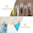 20 Pcs Wall Hook for Kitchen Self Adhesive Small Hooks Outdoor ...