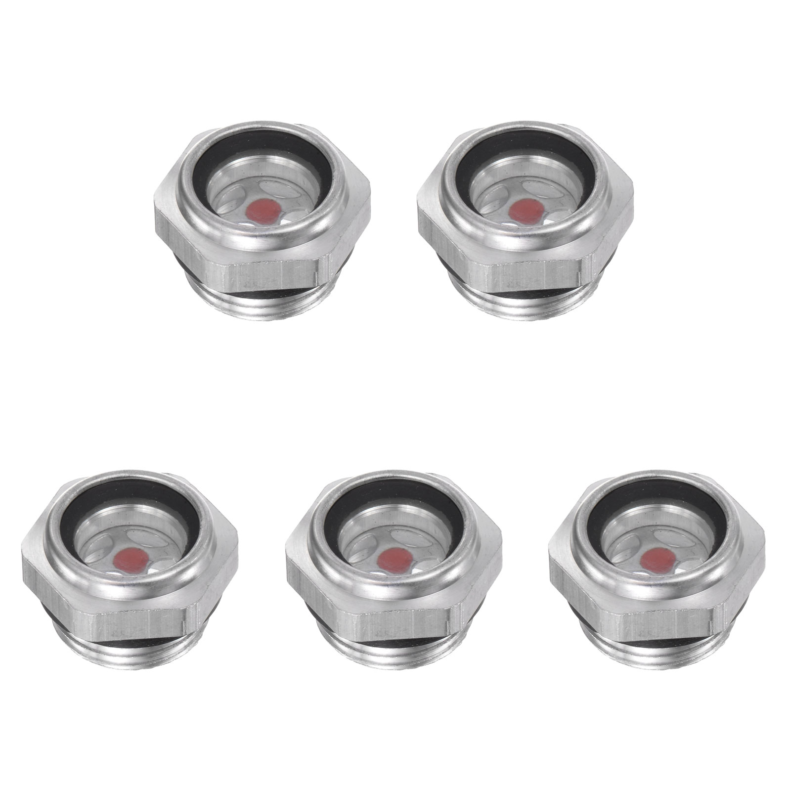 Uxcell M20x1.5mm Male Threaded Aluminum Air Compressor Oil Level Gauge ...