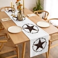 Country Star Texture Cotton Linen Table Runner Western Farm Traditional ...