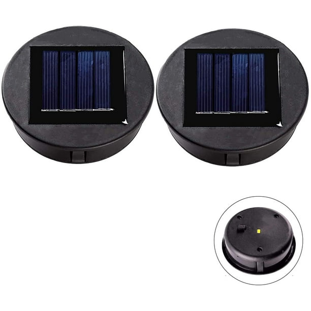 2 Pieces Replacement Top Solar Lantern Light Solar Panel Light Cover ...