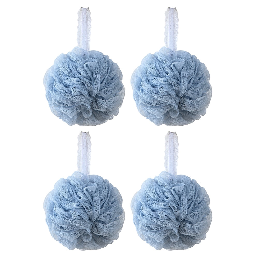 4 large non-loose bath flower bath balls Lace bath balls Bath back rub ...