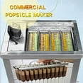 Kolice Commercial 4 Slim Molds Popsicle Ice Cream Machine, Ice Bars ...