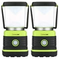 Consciot LED Camping Lantern, 1000LM, D Battery, 4 Modes, Dimmable, Water-Resistant, 2-Pack ...