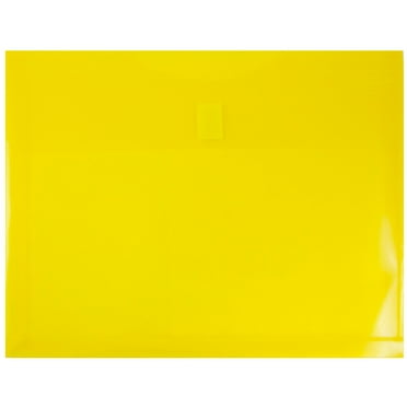 JAM Plastic Zip Envelopes, 9.75 x 13, Yellow, 12/Pack - Walmart.com