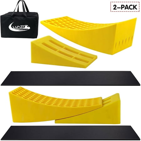 Bmatwk Camper Leveler 2 Pack - RV Leveling Blocks, Includes Two Curved ...