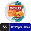 Solo Any Day Paper Dinner Plates, 10", 55 Count - Walmart.com