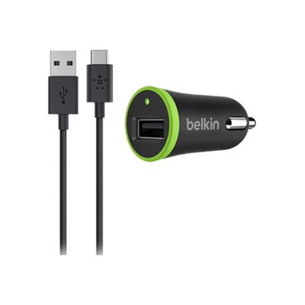 Belkin Universal Car USB Charger 10 Watt 2.1 Amp Cable, Black - Walmart ...