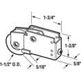 Slide-Co 161771 1-1/2 in. Nylon Mirror Door Roller - Walmart.com