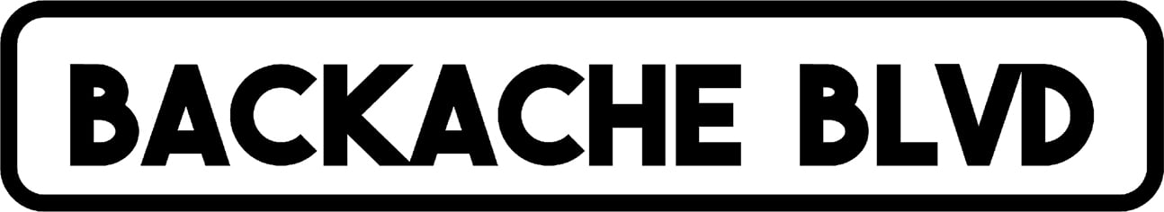 Backache Blvd Boulevard Funny Street Sign Old Aging Elderly Sore Wall ...