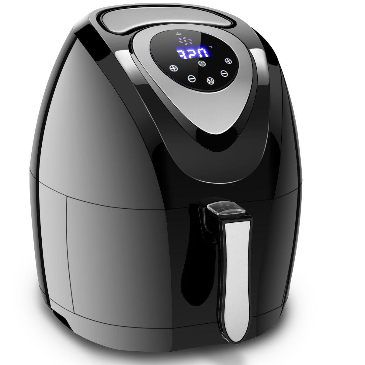 1400W Electric Air Fryer 3.4QT Oil Free LCD Touch Timer and Temperature ...