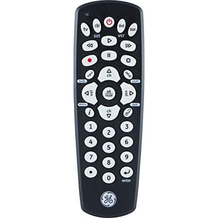 GE 8-Device Backlit Universal TV Remote Control in Black, 41567 ...