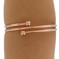 Xl Spiral Rose Gold Tone Upper Arm Cuff Bracelet Ladies Armlet Ladies ...