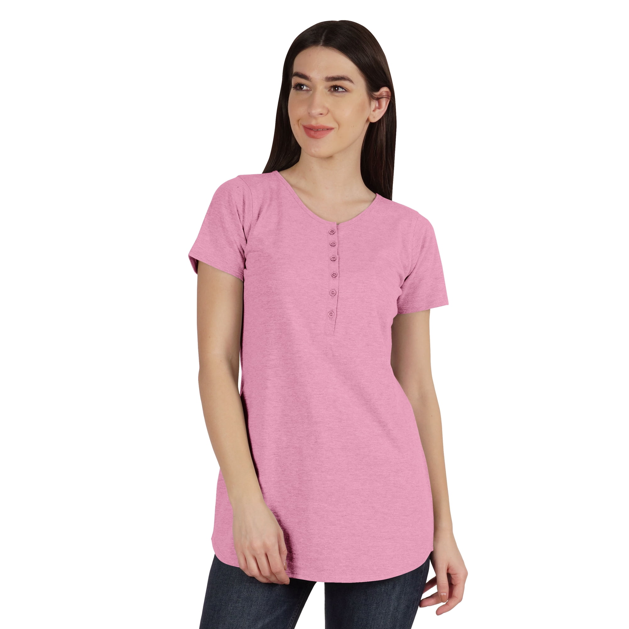 Click here for Inkmeso Womens Short Sleeve Button Tunic Top Cotto... prices