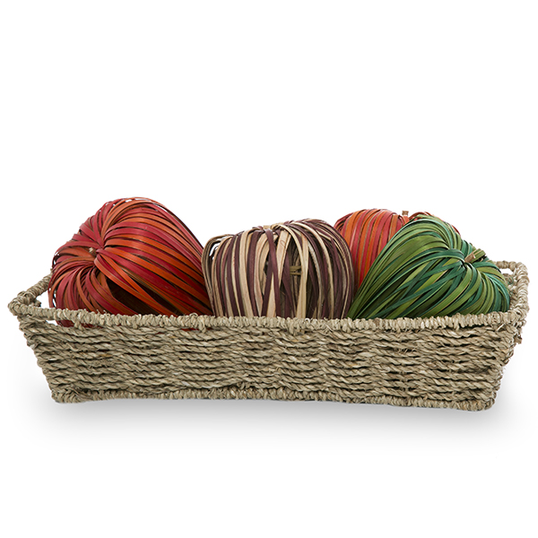 Michaela Sea Grass Flat Rectangular Tray Basket 13in - Walmart.com
