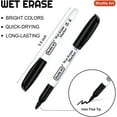 Shuttle Art 15 Pack Black Wet Erase Markers, 1mm Fine Tip, for ...
